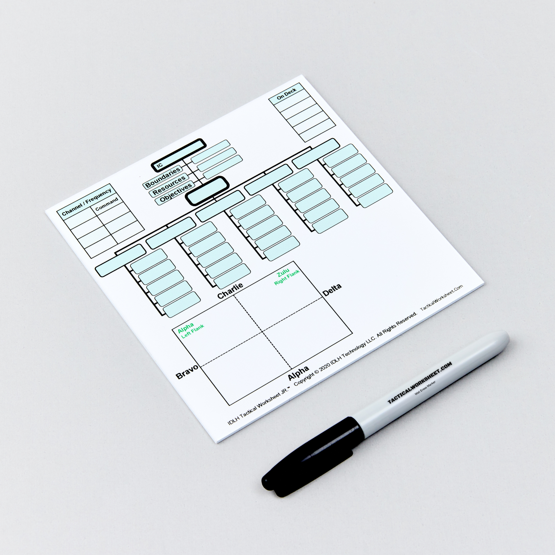 JR Command Boards | Compact IDLH Tactical Worksheet®