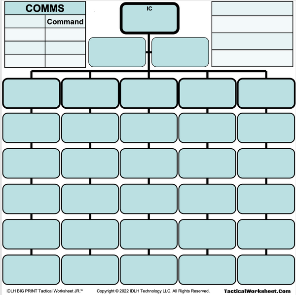IDLH BIG PRINT Tactical Worksheet Jr Command Board – IDLH Tactical ...